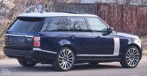 Blue Land Rover Range Rover 2018 in Vilnius, with an engine capacity of 3.00 L and mileage of 222 thousand km for 45500 €, photo 16 on AUTOMOTO.COM.LV