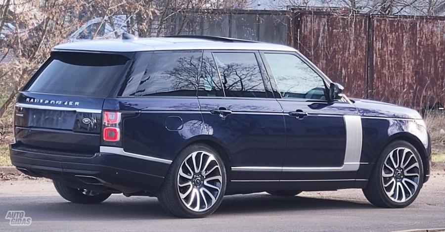 Blue Land Rover Range Rover 2018 in Vilnius, with an engine capacity of 3.00 L and mileage of 222 thousand km for 45500 €, photo 16 on AUTOMOTO.COM.LV