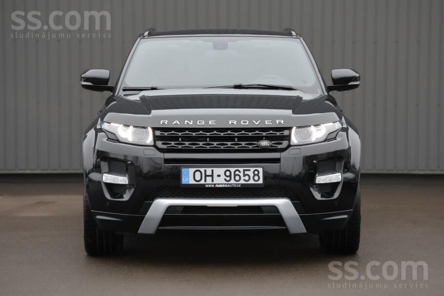 Black Land Rover Range Rover Evoque 2012 in Jelgava, with an engine capacity of 2.20 L and mileage of 0 thousand km for 11990 €, photo 2 on AUTOMOTO.COM.LV