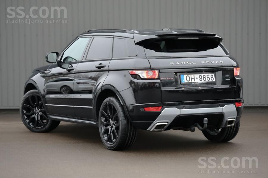 Black Land Rover Range Rover Evoque 2012 in Jelgava, with an engine capacity of 2.20 L and mileage of 0 thousand km for 11990 €, photo 9 on AUTOMOTO.COM.LV