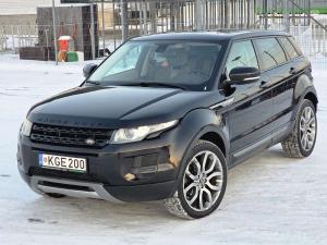 Black Land Rover Range Rover Evoque 2012 in Panevezys, with an engine capacity of 2.18 L and mileage of 227 thousand km for 9900 €, photo  on AUTOMOTO.COM.LV