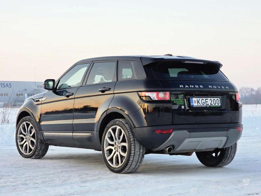 Melns Land Rover Range Rover Evoque 2012 Panevēža, ar dzinēja tilpumu 2.18 L un nobraukumu 227 tūkst. km par 9900 €, foto 11 vietnē AUTOMOTO.COM.LV