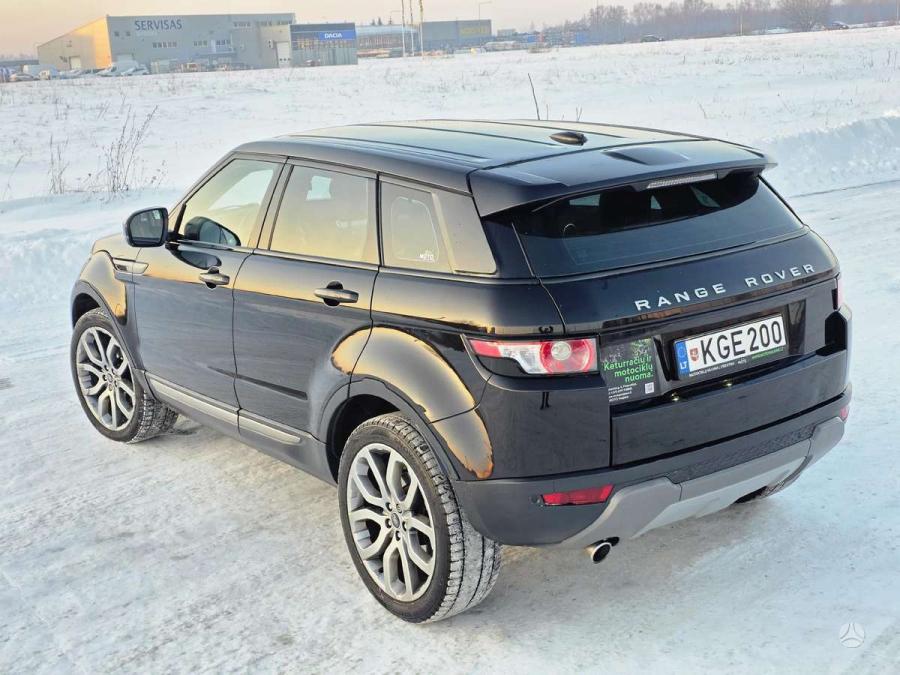 Melns Land Rover Range Rover Evoque 2012 Panevēža, ar dzinēja tilpumu 2.18 L un nobraukumu 227 tūkst. km par 9900 €, foto 12 vietnē AUTOMOTO.COM.LV