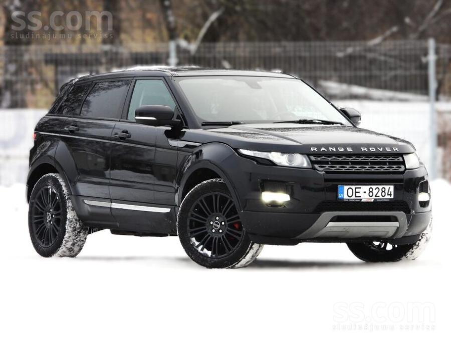 Black Land Rover Range Rover Evoque 2012 in Riga, with an engine capacity of 2.20 L and mileage of 299 thousand km for 11590 €, photo 2 on AUTOMOTO.COM.LV