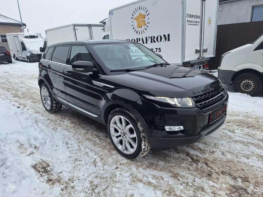 Melns Land Rover Range Rover Evoque 2012 Tauragė, ar dzinēja tilpumu 2.18 L un nobraukumu 130 tūkst. km par 8999 €, foto 1 vietnē AUTOMOTO.COM.LV