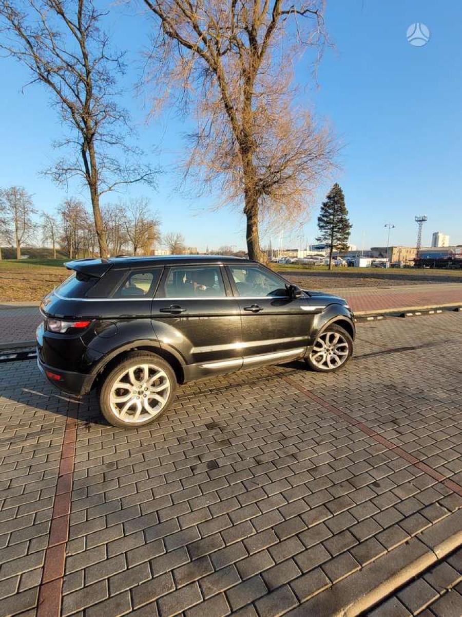 Black Land Rover Range Rover Evoque 2012 in Klaipeda, with an engine capacity of 2.18 L and mileage of 223 thousand km for 8500 €, photo 1 on AUTOMOTO.COM.LV