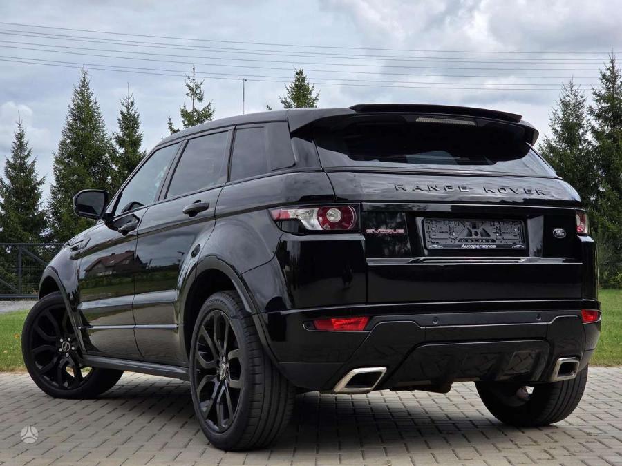 Melns Land Rover Range Rover Evoque 2012 Kauņa, ar dzinēja tilpumu 2.20 L un nobraukumu 260 tūkst. km par 10999 €, foto 7 vietnē AUTOMOTO.COM.LV