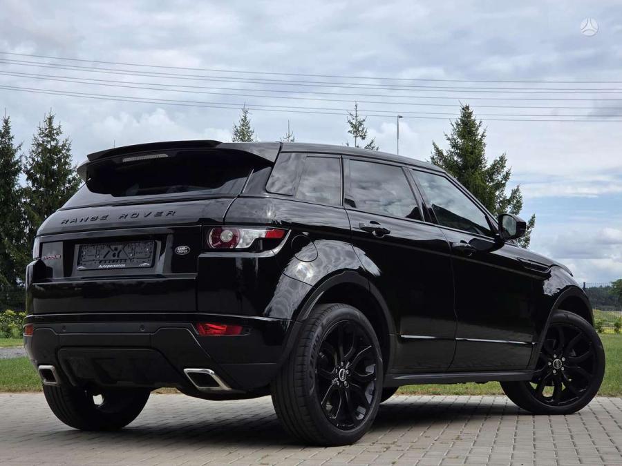 Melns Land Rover Range Rover Evoque 2012 Kauņa, ar dzinēja tilpumu 2.20 L un nobraukumu 260 tūkst. km par 10999 €, foto 9 vietnē AUTOMOTO.COM.LV