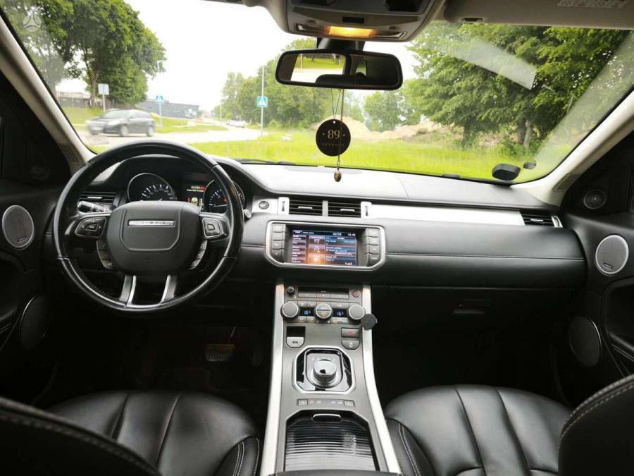 Black Land Rover Range Rover Evoque 2012 in Taurage, with an engine capacity of 2.20 L and mileage of 268 thousand km for 8699 €, photo 15 on AUTOMOTO.COM.LV