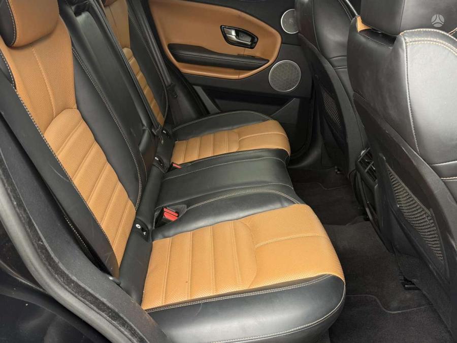 Black Land Rover Range Rover Evoque 2012 in Vilnius, with an engine capacity of 2.18 L and mileage of 252 thousand km for 11550 €, photo 20 on AUTOMOTO.COM.LV