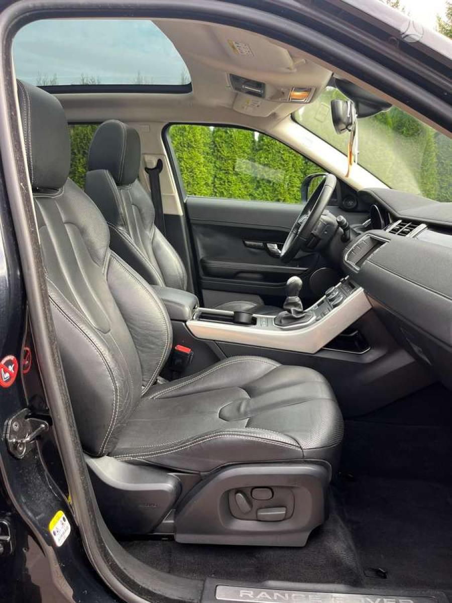 Black Land Rover Range Rover Evoque 2012 in Utena, with an engine capacity of 2.18 L and mileage of 126 thousand km for 6350 €, photo 20 on AUTOMOTO.COM.LV