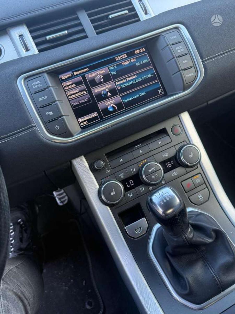 Melns Land Rover Range Rover Evoque 2012 Kauņa, ar dzinēja tilpumu 2.18 L un nobraukumu 208 tūkst. km par 10500 €, foto 11 vietnē AUTOMOTO.COM.LV