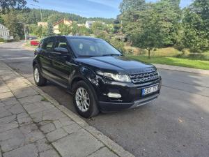 Melns Land Rover Range Rover Evoque 2012 Viļņa, ar dzinēja tilpumu 2.18 L un nobraukumu 242 tūkst. km par 8200 €, foto  vietnē AUTOMOTO.COM.LV