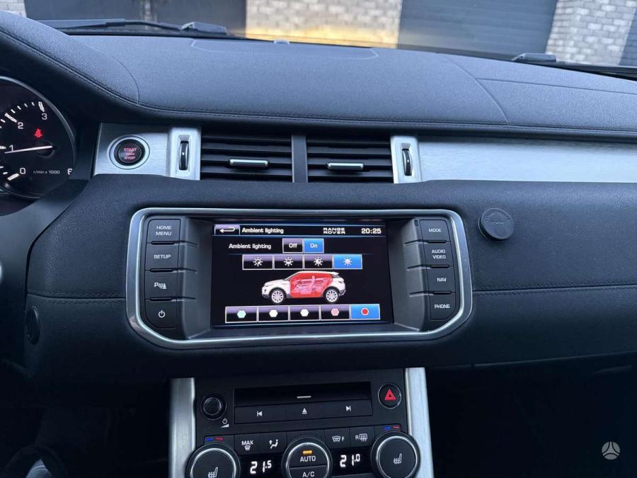 Melns Land Rover Range Rover Evoque 2012 Kauņa, ar dzinēja tilpumu 2.18 L un nobraukumu 230 tūkst. km par 8500 €, foto 11 vietnē AUTOMOTO.COM.LV