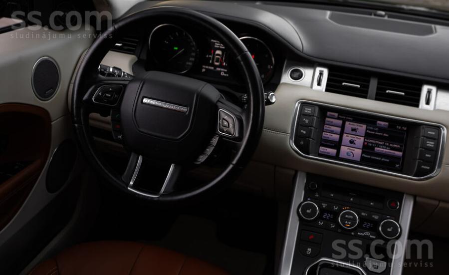 Black Land Rover Range Rover Evoque 2013 in Jelgava, with an engine capacity of 2.20 L and mileage of 0 thousand km for 10750 €, photo 29 on AUTOMOTO.COM.LV