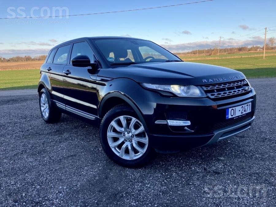 Black Land Rover Range Rover Evoque 2014 in Talsi, with an engine capacity of 2.20 L and mileage of 249 thousand km for 12500 €, photo 1 on AUTOMOTO.COM.LV