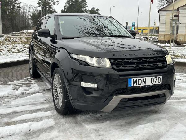 Melns Land Rover Range Rover Evoque 2014 Utena, ar dzinēja tilpumu 2.18 L un nobraukumu 190 tūkst. km par 12300 €, foto 1 vietnē AUTOMOTO.COM.LV