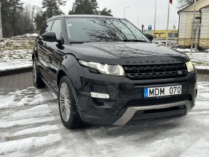 Melns Land Rover Range Rover Evoque 2014 Utena, ar dzinēja tilpumu 2.18 L un nobraukumu 190 tūkst. km par 12300 €, foto  vietnē AUTOMOTO.COM.LV