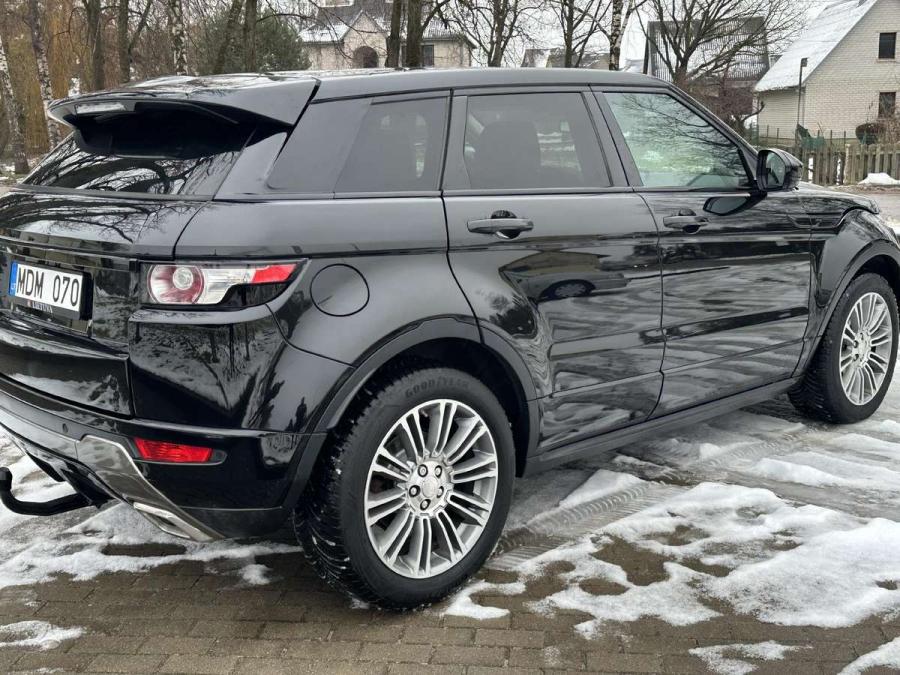 Melns Land Rover Range Rover Evoque 2014 Utena, ar dzinēja tilpumu 2.18 L un nobraukumu 190 tūkst. km par 12300 €, foto 7 vietnē AUTOMOTO.COM.LV