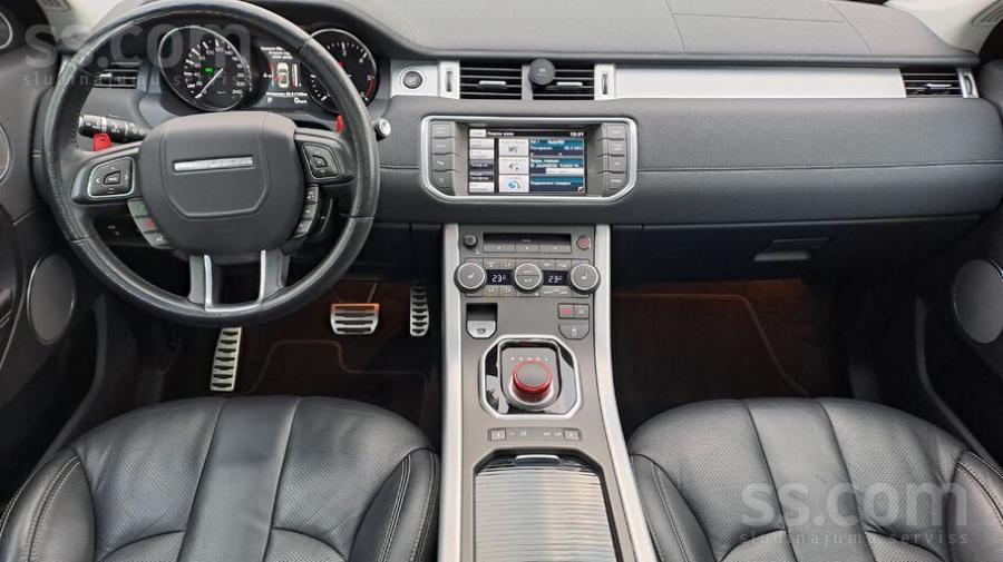 Black Land Rover Range Rover Evoque 2014 in Tukums, with an engine capacity of 2.20 L and mileage of 250 thousand km for 12900 €, photo 17 on AUTOMOTO.COM.LV