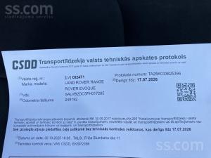 Черный Ленд Ровер Рендж Ровер Эвок 2014 в Талси, объемом двигателя 2.20 л и пробегом 249 тыс. км за 10500 €, фото 22 на AUTOMOTO.COM.LV