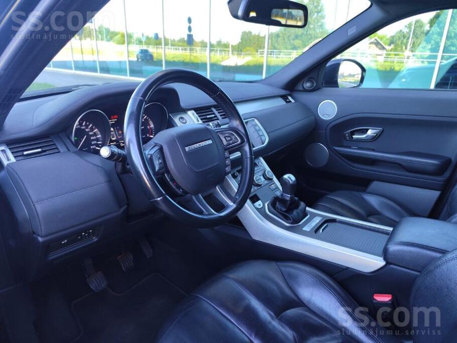 Black Land Rover Range Rover Evoque 2014 in Rezekne, with an engine capacity of 2.20 L and mileage of 278 thousand km for 10800 €, photo 14 on AUTOMOTO.COM.LV
