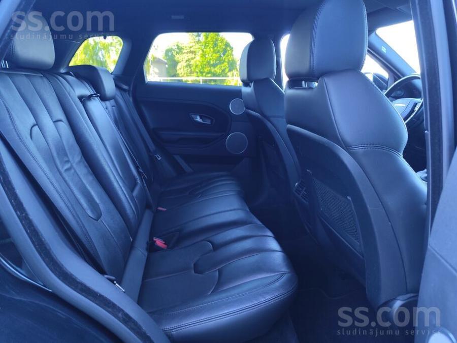 Black Land Rover Range Rover Evoque 2014 in Rezekne, with an engine capacity of 2.20 L and mileage of 278 thousand km for 10800 €, photo 22 on AUTOMOTO.COM.LV