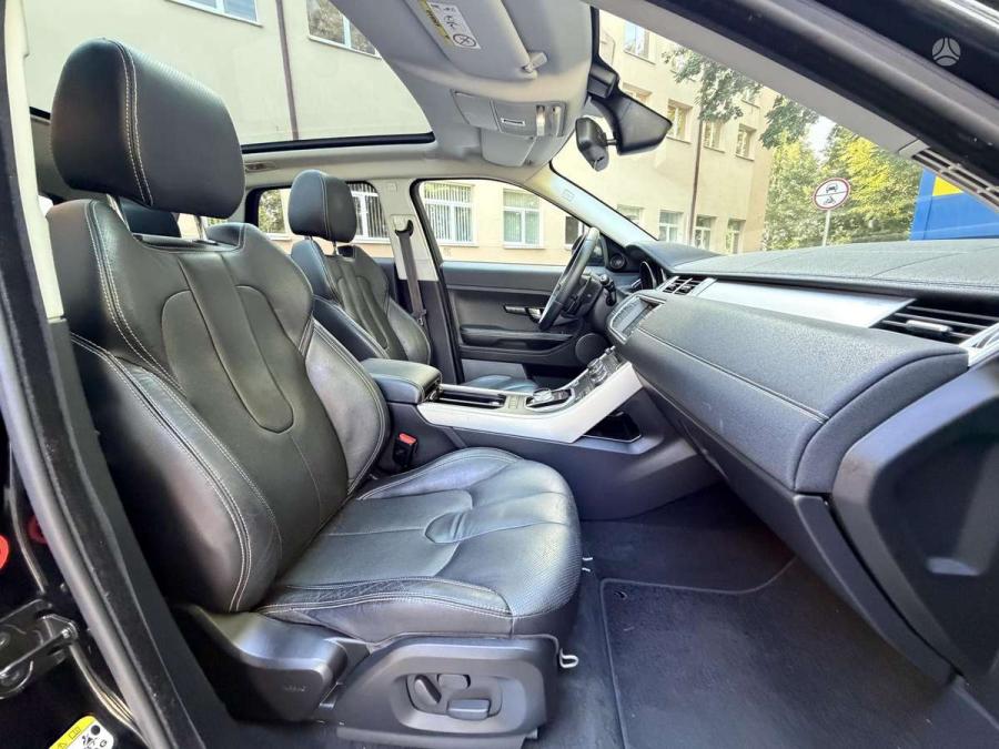 Black Land Rover Range Rover Evoque 2014 in Utena, with an engine capacity of 2.18 L and mileage of 240 thousand km for 11950 €, photo 16 on AUTOMOTO.COM.LV