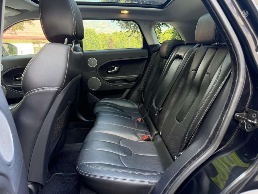 Black Land Rover Range Rover Evoque 2014 in Utena, with an engine capacity of 2.18 L and mileage of 240 thousand km for 11950 €, photo 20 on AUTOMOTO.COM.LV