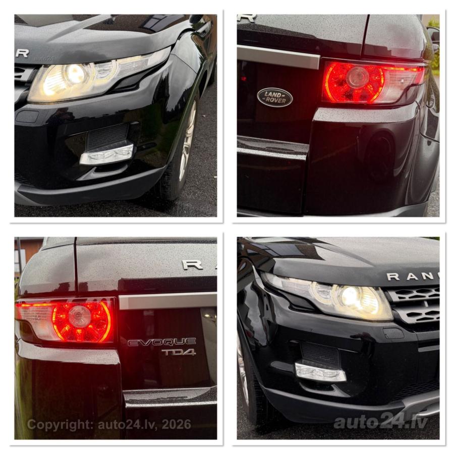Black Land Rover Range Rover Evoque 2014 in Tallinn, with an engine capacity of 2.20 L and mileage of 183 thousand km for 12499 €, photo 28 on AUTOMOTO.COM.LV