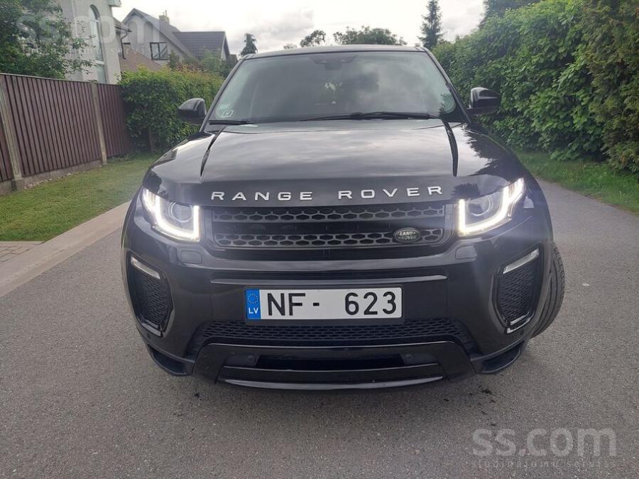 Black Land Rover Range Rover Evoque 2015 in Riga, with an engine capacity of 2.00 L and mileage of 0 thousand km for 16755 €, photo 2 on AUTOMOTO.COM.LV