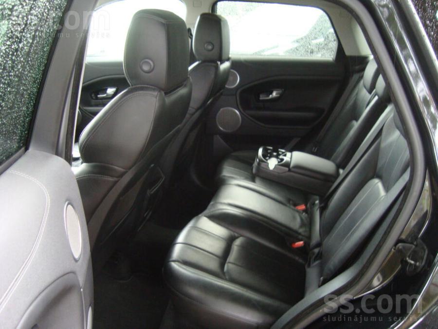 Black Land Rover Range Rover Evoque 2015 in Riga, with an engine capacity of 2.00 L and mileage of 117 thousand km for 16790 €, photo 13 on AUTOMOTO.COM.LV