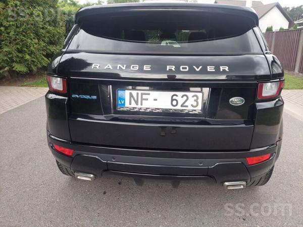 Black Land Rover Range Rover Evoque 2015 in Riga, with an engine capacity of 2.00 L and mileage of 0 thousand km for 16195 €, photo 7 on AUTOMOTO.COM.LV