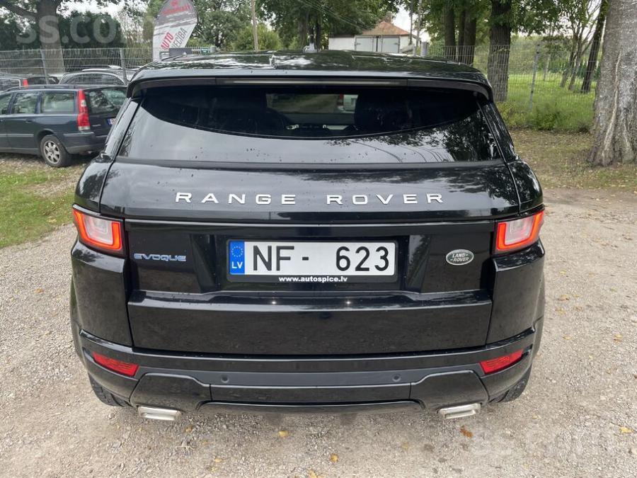 Black Land Rover Range Rover Evoque 2015 in Riga, with an engine capacity of 2.00 L and mileage of 117 thousand km for 16500 €, photo 5 on AUTOMOTO.COM.LV