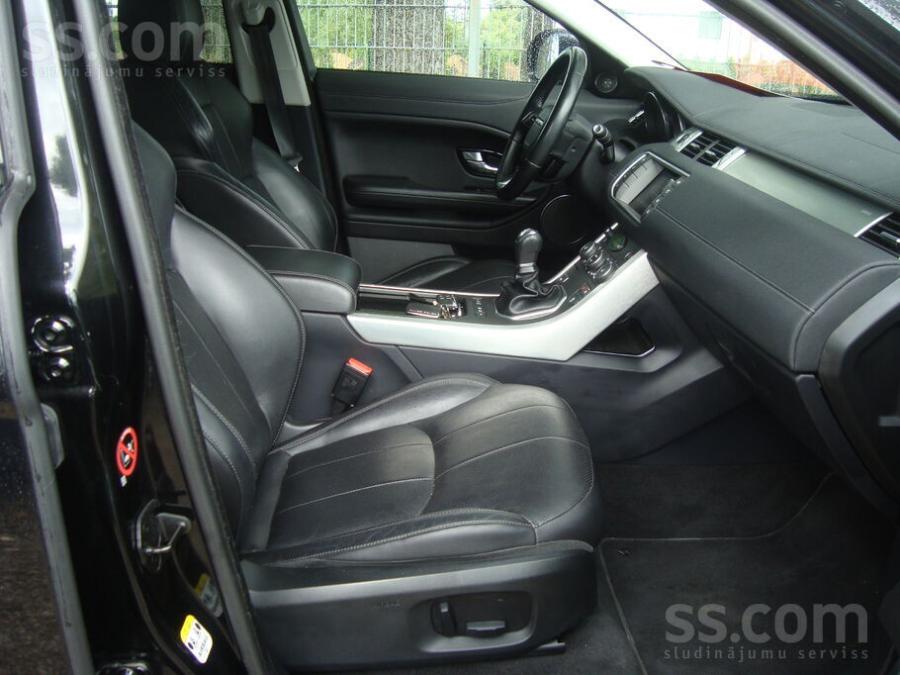 Black Land Rover Range Rover Evoque 2015 in Riga, with an engine capacity of 2.00 L and mileage of 117 thousand km for 16500 €, photo 18 on AUTOMOTO.COM.LV