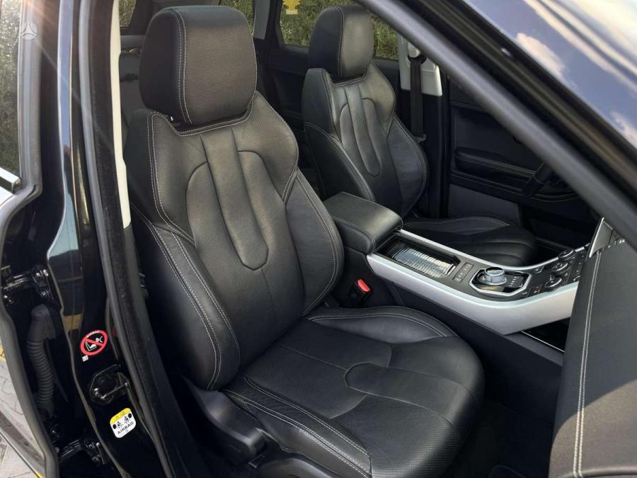 Melns Land Rover Range Rover Evoque 2015 Viļņa, ar dzinēja tilpumu 2.18 L un nobraukumu 230 tūkst. km par 9990 €, foto 12 vietnē AUTOMOTO.COM.LV