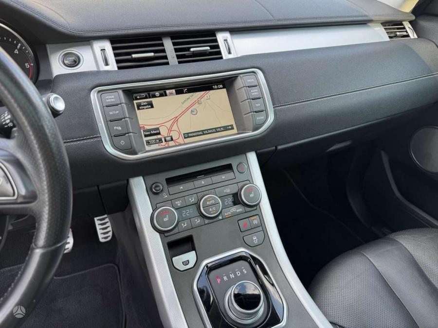 Melns Land Rover Range Rover Evoque 2015 Viļņa, ar dzinēja tilpumu 2.18 L un nobraukumu 230 tūkst. km par 9990 €, foto 16 vietnē AUTOMOTO.COM.LV
