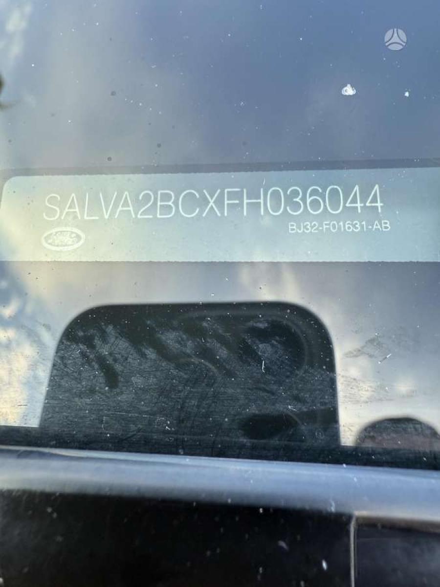 Melns Land Rover Range Rover Evoque 2015 Kauņa, ar dzinēja tilpumu 2.18 L un nobraukumu 152 tūkst. km par 10000 €, foto 10 vietnē AUTOMOTO.COM.LV