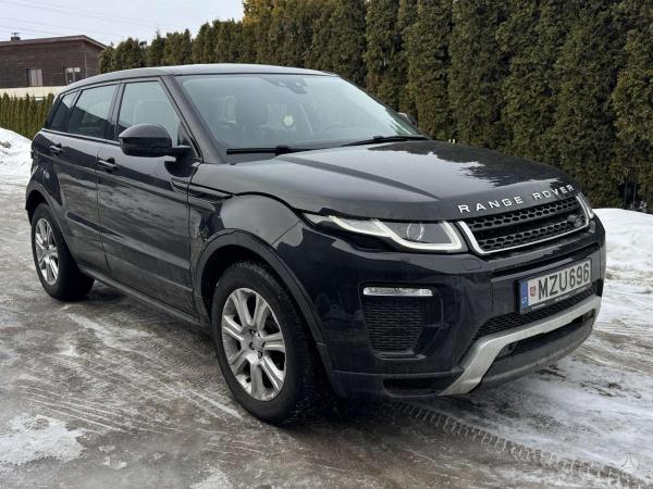 Black Land Rover Range Rover Evoque 2016 in Vilnius, with an engine capacity of 2.00 L and mileage of 154 thousand km for 7690 €, photo 1 on AUTOMOTO.COM.LV