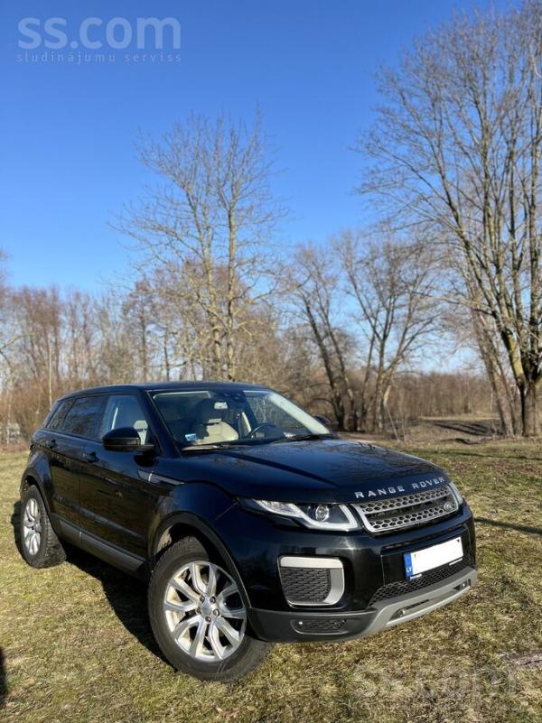 Black Land Rover Range Rover Evoque 2016 in Riga, with an engine capacity of 2.00 L and mileage of 87 thousand km for 12800 €, photo 1 on AUTOMOTO.COM.LV