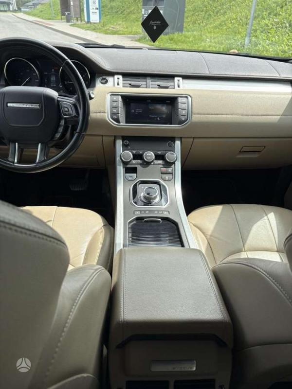 Black Land Rover Range Rover Evoque 2016 in Kaunas, with an engine capacity of 2.00 L and mileage of 201 thousand km for 11900 €, photo 9 on AUTOMOTO.COM.LV