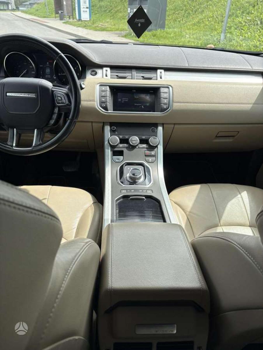 Black Land Rover Range Rover Evoque 2016 in Kaunas, with an engine capacity of 2.00 L and mileage of 201 thousand km for 11900 €, photo 10 on AUTOMOTO.COM.LV