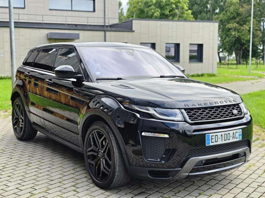 Melns Land Rover Range Rover Evoque 2016 Tauragė, ar dzinēja tilpumu 2.00 L un nobraukumu 185 tūkst. km par 10900 €, foto 1 vietnē AUTOMOTO.COM.LV