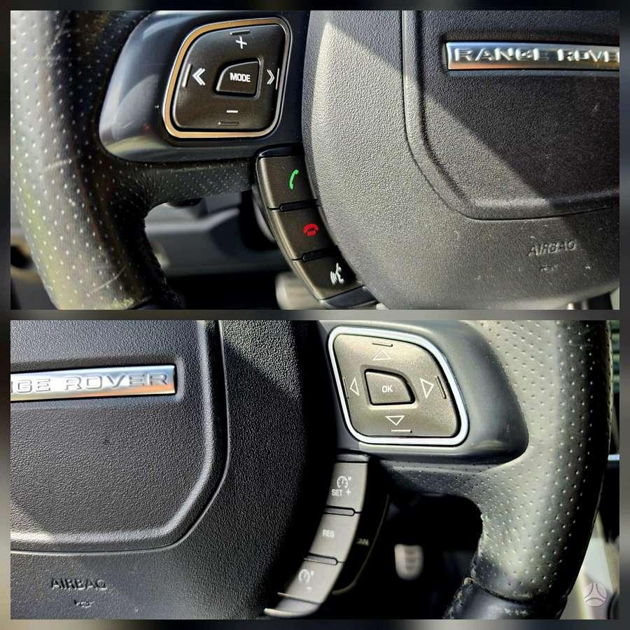 Black Land Rover Range Rover Evoque 2016 in Taurage, with an engine capacity of 2.00 L and mileage of 185 thousand km for 10800 €, photo 23 on AUTOMOTO.COM.LV