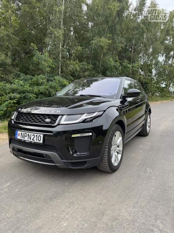 Black Land Rover Range Rover Evoque 2016 in Vilnius, with an engine capacity of 2.00 L and mileage of 192 thousand km for 7999 €, photo 1 on AUTOMOTO.COM.LV
