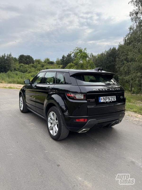 Black Land Rover Range Rover Evoque 2016 in Vilnius, with an engine capacity of 2.00 L and mileage of 192 thousand km for 7999 €, photo 4 on AUTOMOTO.COM.LV
