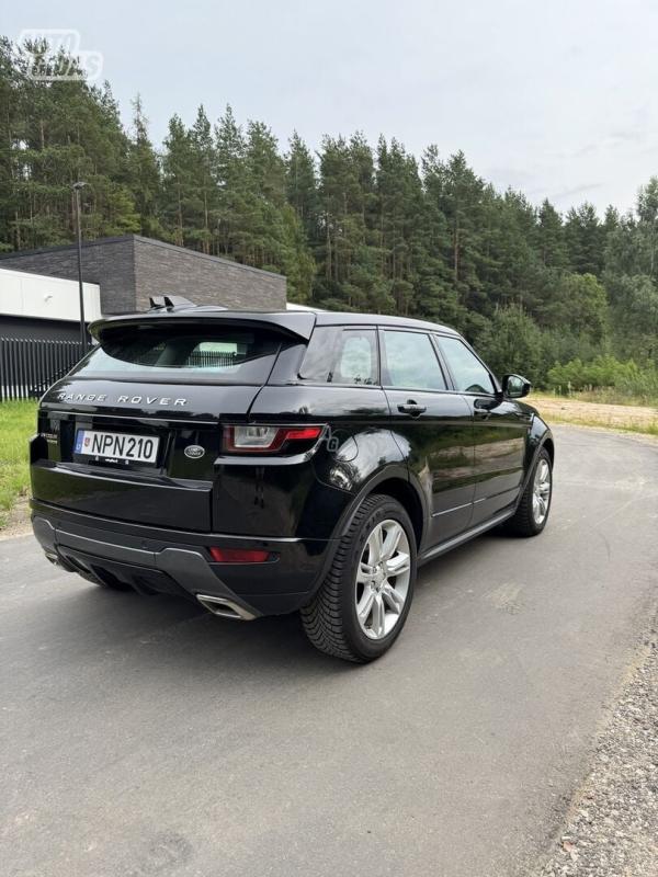 Black Land Rover Range Rover Evoque 2016 in Vilnius, with an engine capacity of 2.00 L and mileage of 192 thousand km for 7999 €, photo 5 on AUTOMOTO.COM.LV