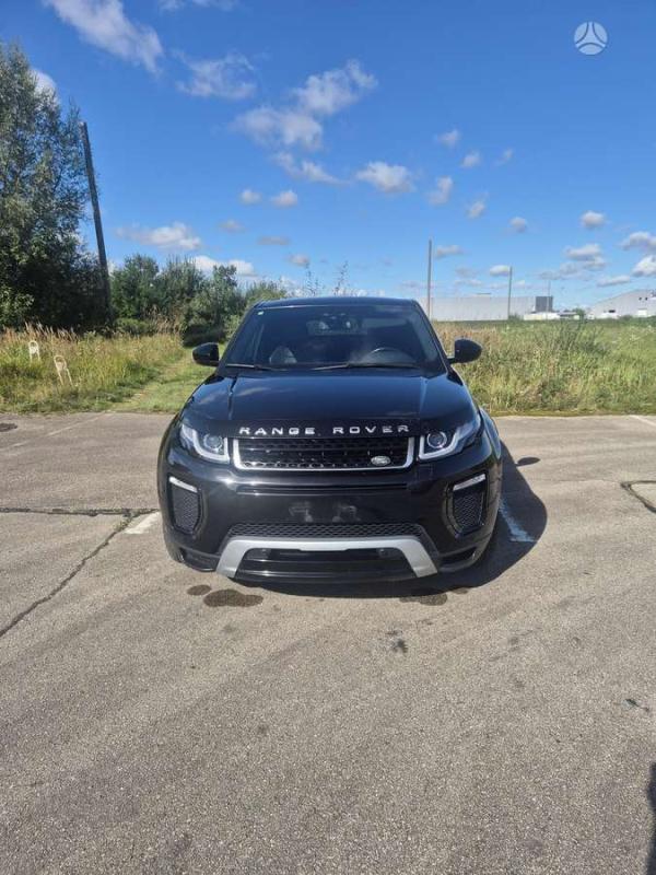 Black Land Rover Range Rover Evoque 2016 in Panevezys, with an engine capacity of 2.00 L and mileage of 148 thousand km for 8300 €, photo 1 on AUTOMOTO.COM.LV