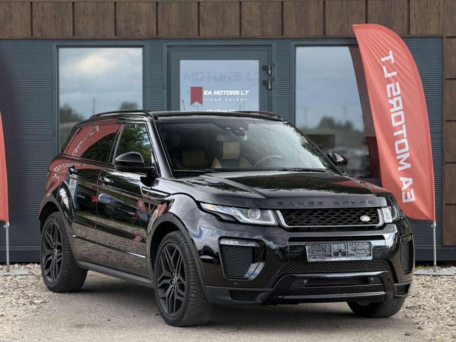 Black Land Rover Range Rover Evoque 2016 in Vilnius, with an engine capacity of 2.00 L and mileage of 252 thousand km for 11550 €, photo 4 on AUTOMOTO.COM.LV
