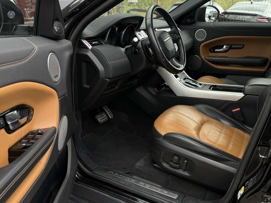 Black Land Rover Range Rover Evoque 2016 in Vilnius, with an engine capacity of 2.00 L and mileage of 252 thousand km for 11550 €, photo 10 on AUTOMOTO.COM.LV